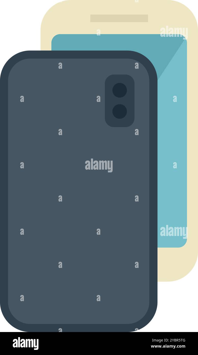 Modern smartphone showing triple Stock Vector Images - Alamy