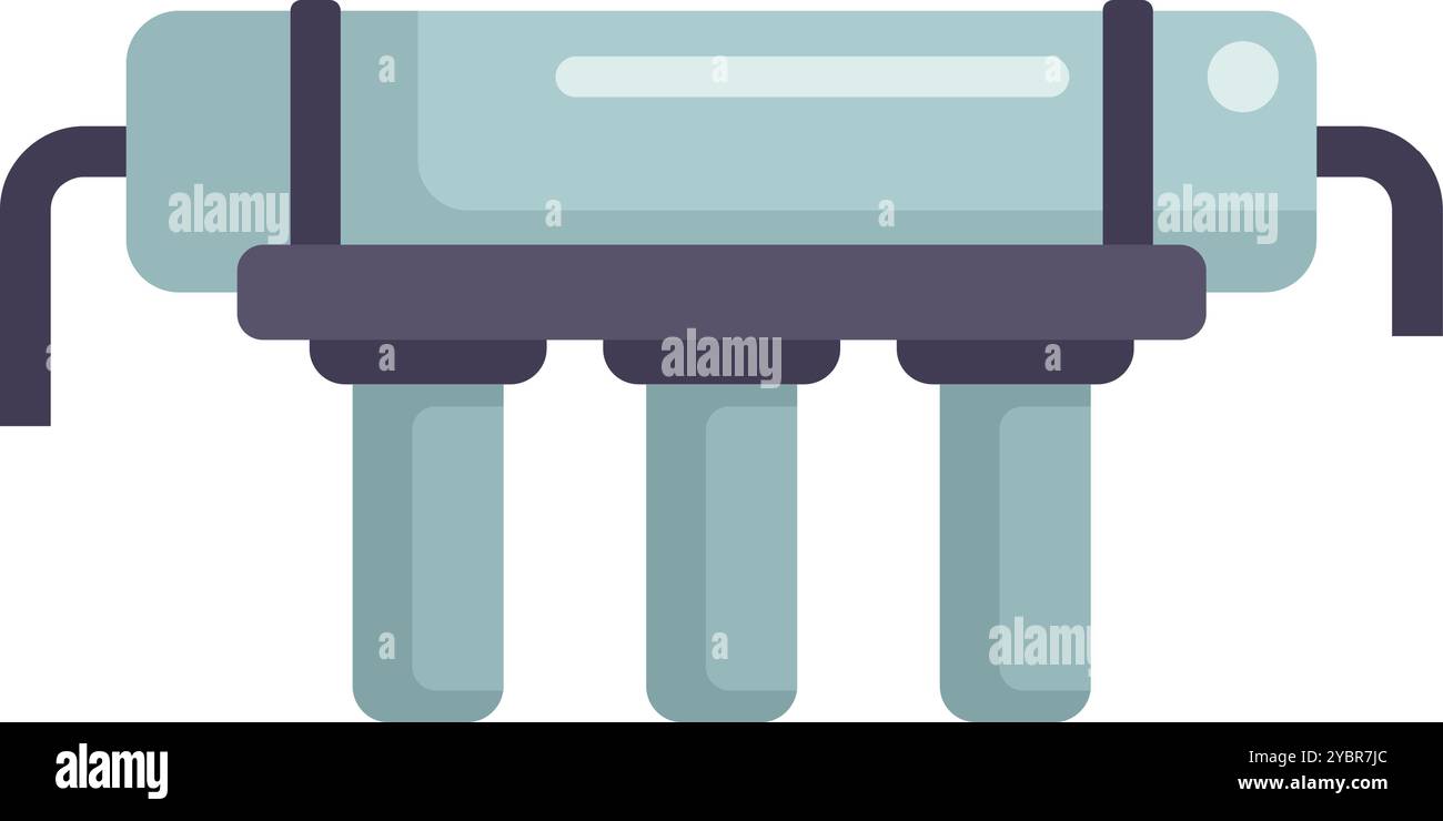 Reverse osmosis water filter purifying liquid making clean water from ...