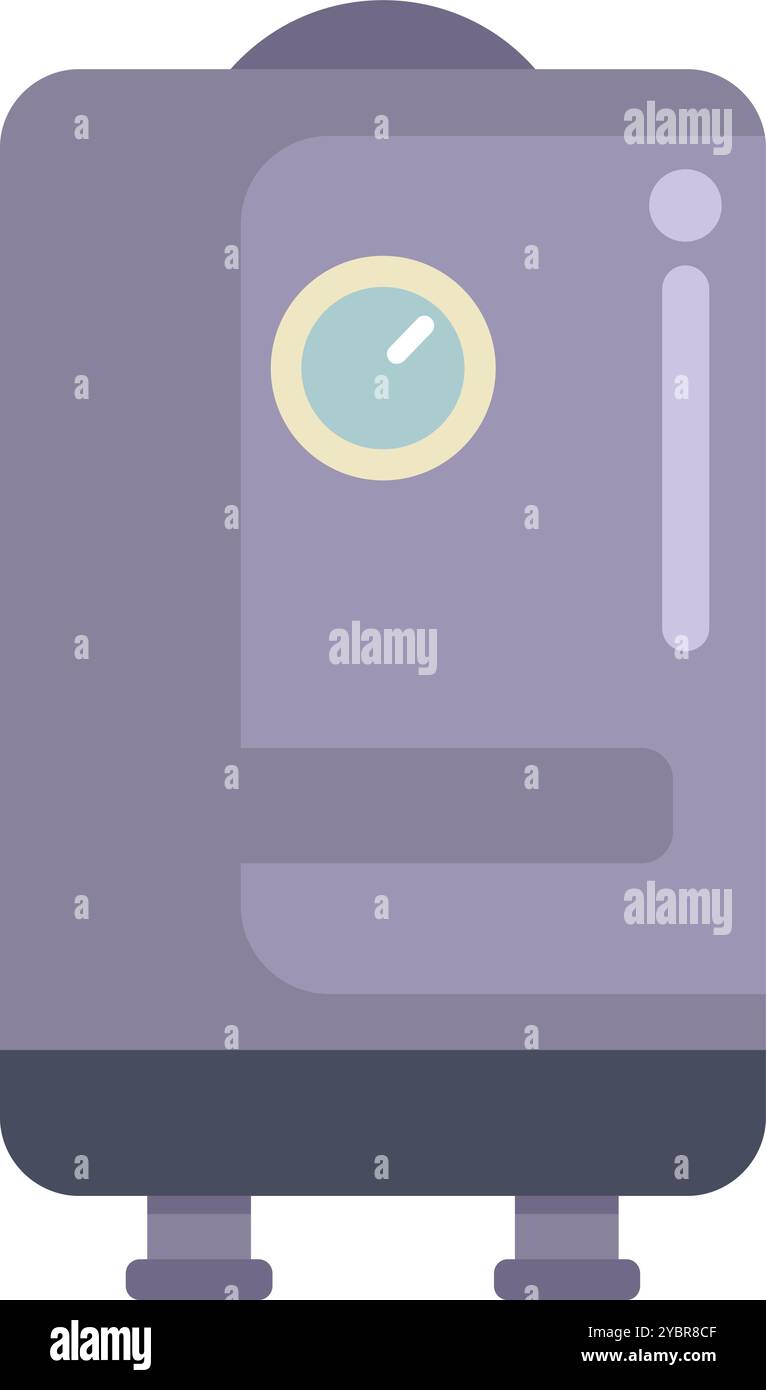 Illustration featuring a home gas boiler, essential for maintaining a ...