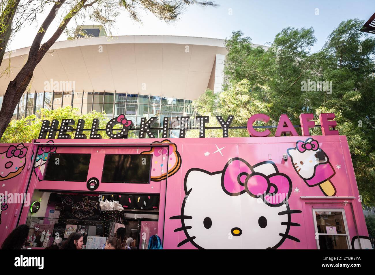 LAS VEGAS - AUGUST 18, 2024: The Hello Kitty logo displayed on the ...