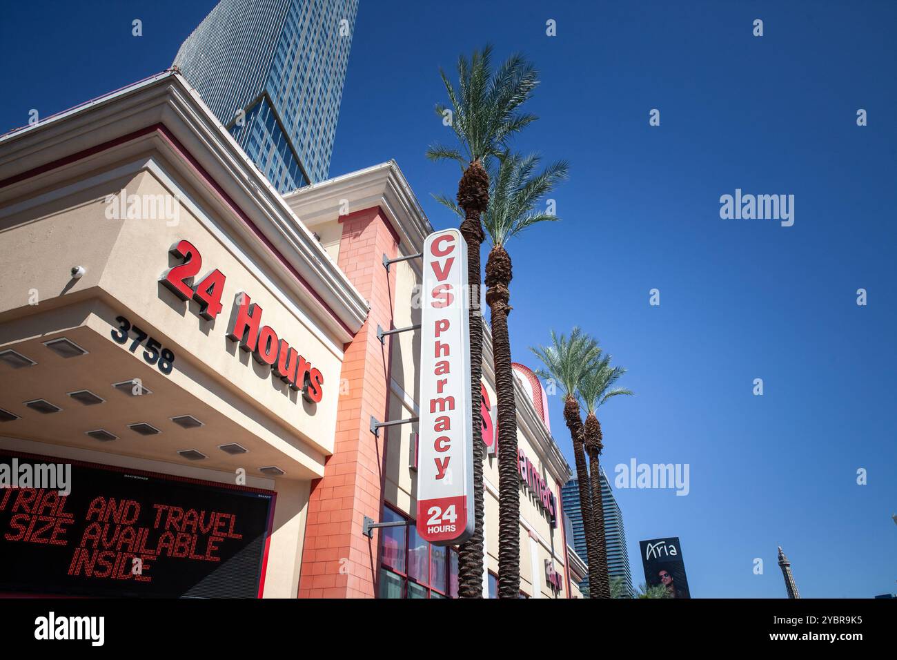 LAS VEGAS - AUGUST 18, 2024: CVS Pharmacy logo on their store in Las ...