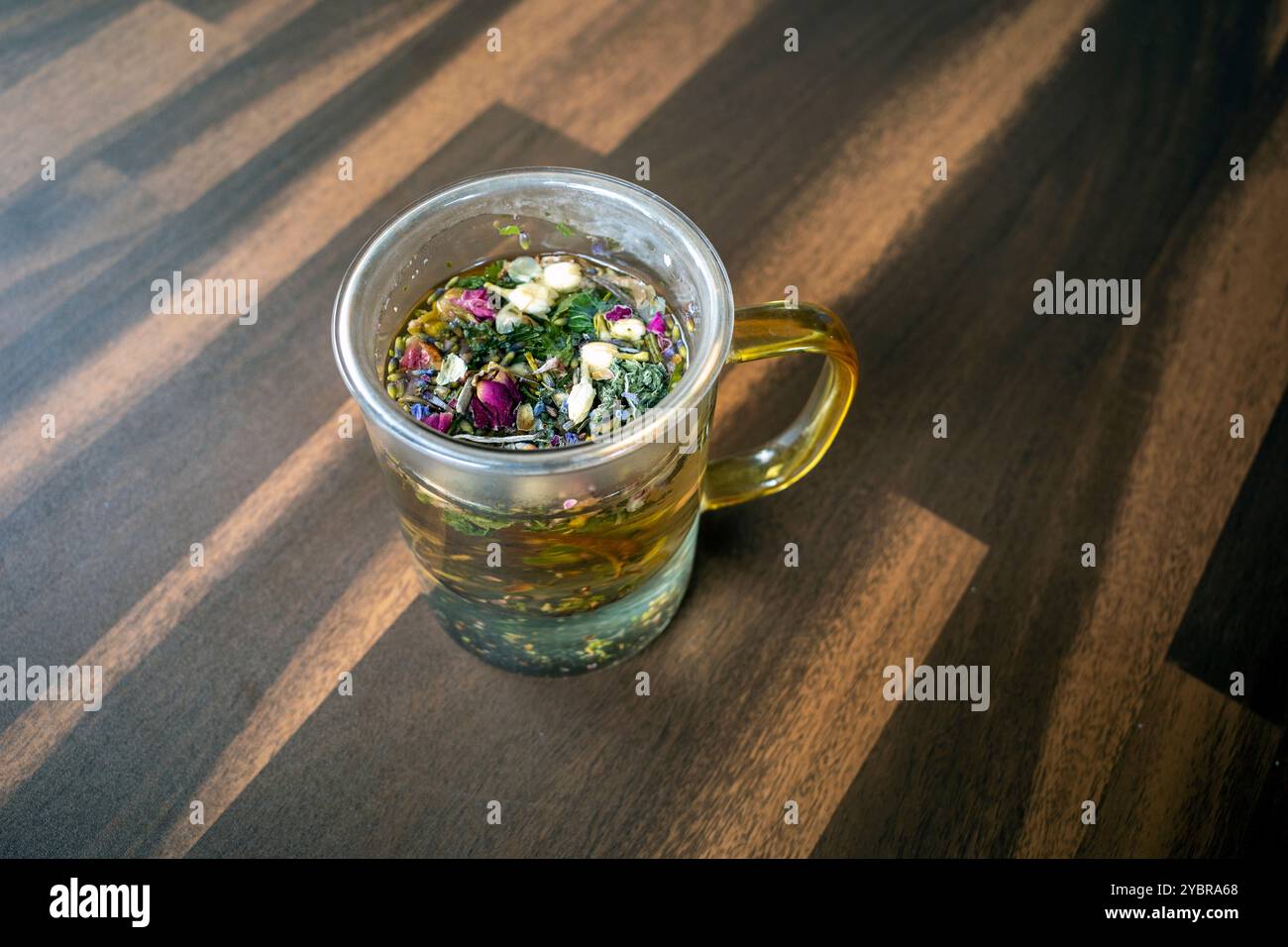 A tisane tea, an infusion of fragrant herbs, fruit, bark, flowers, or ...