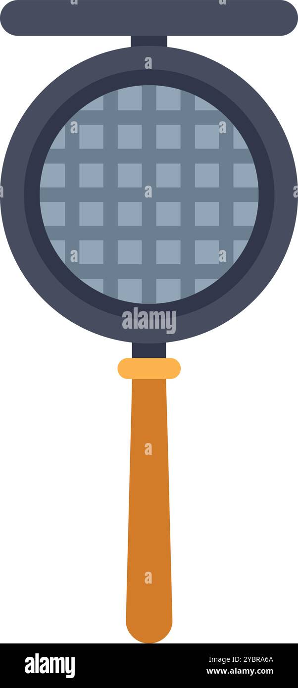 Round griddle pan with wooden handle for cooking delicious food on ...