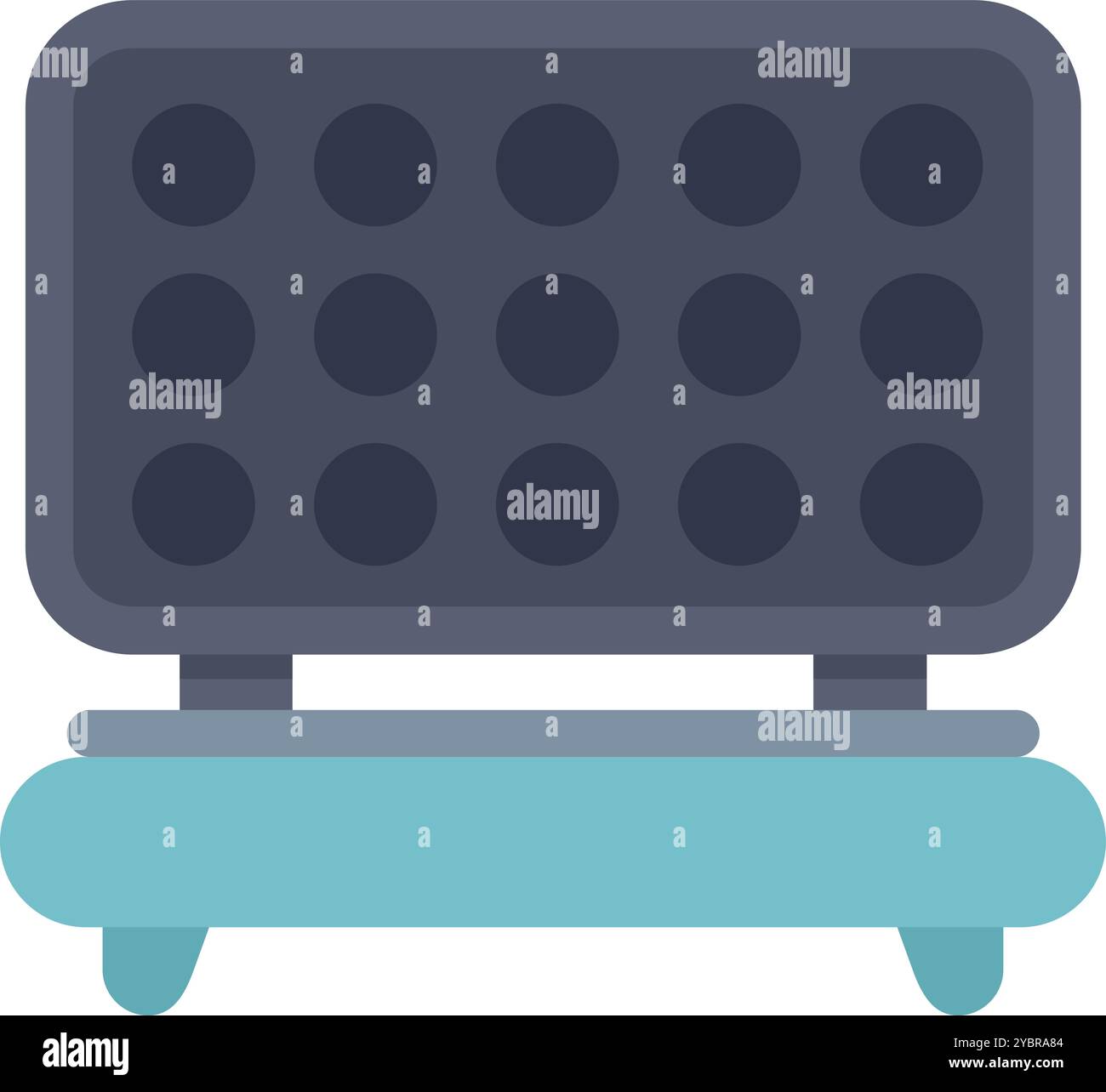Preparing homemade waffles waffle Stock Vector Images - Alamy