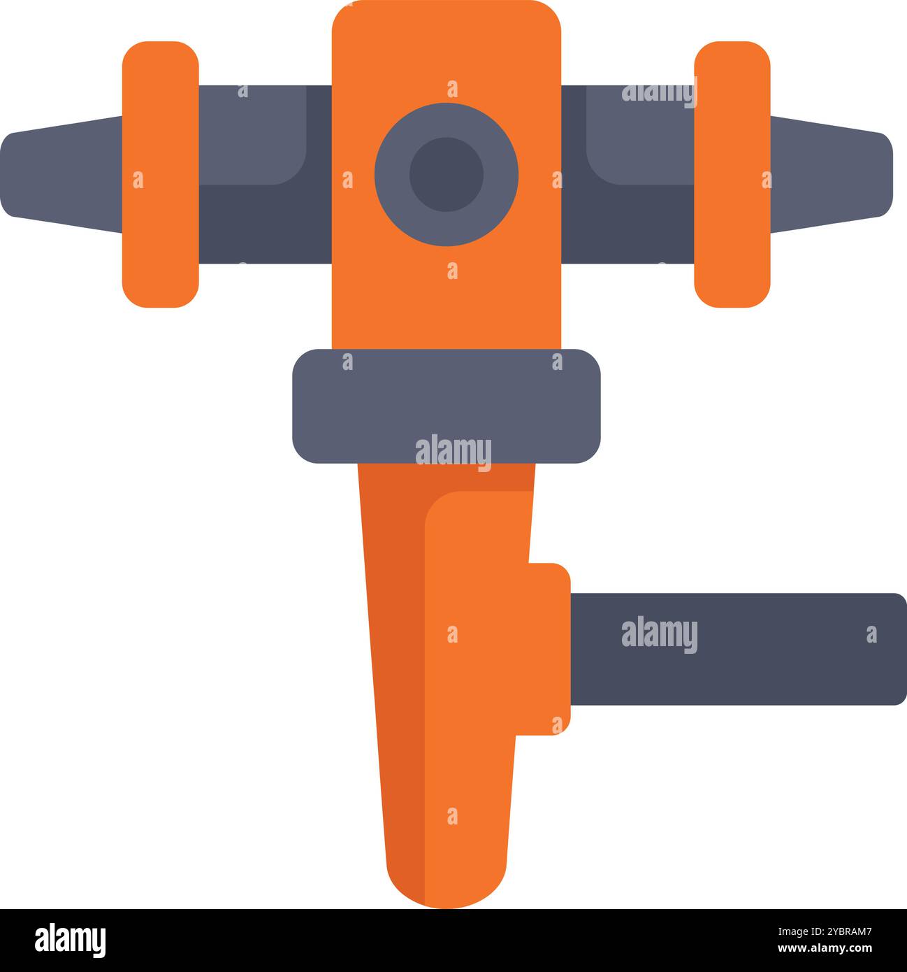Illustration of a jackhammer, a powerful tool used for demolition and ...