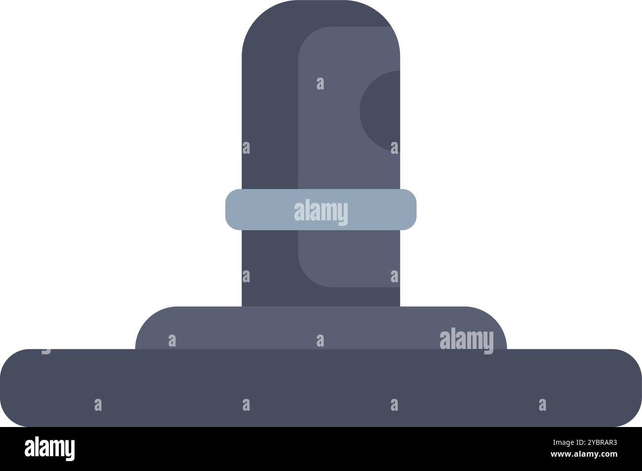 Simple vector illustration of a shivling, a sacred object representing ...