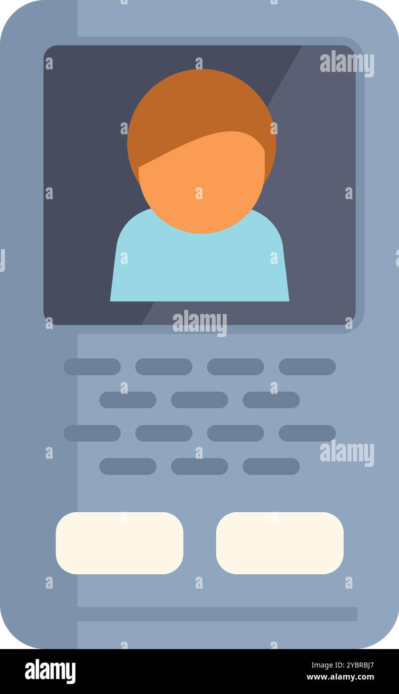 Smartphone is showing user profile with photo and personal information ...