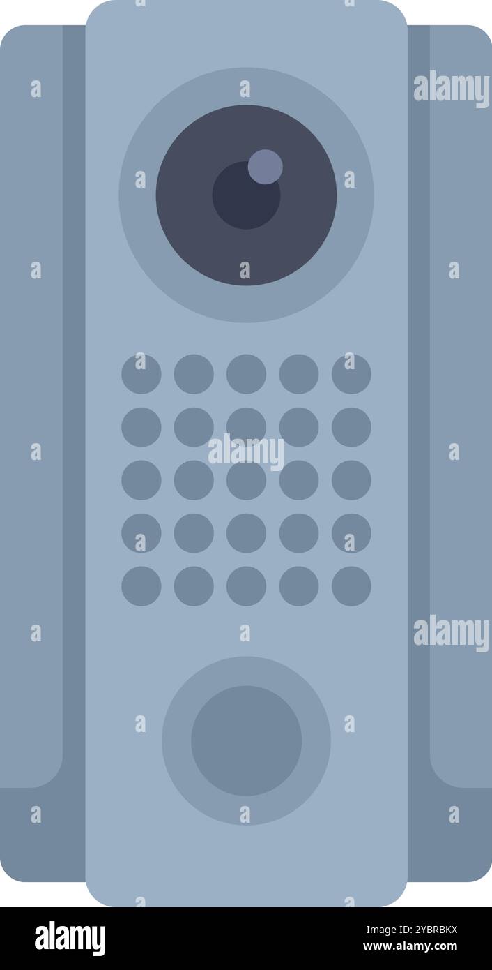 Modern Intercom System Showing Digital Display For Apartment Security