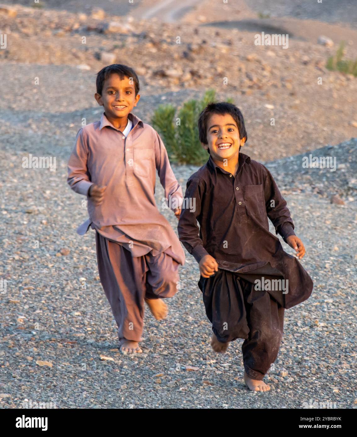 Tajkaft Village Iranshahr Iran September 23 2024: Children from ...