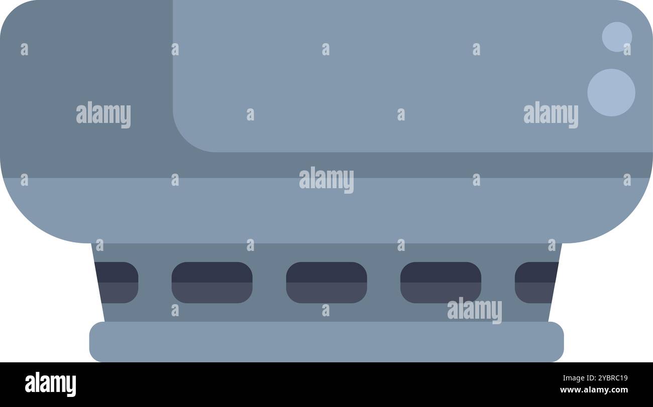 Smoke detector mounted on the ceiling, detecting smoke and preventing ...