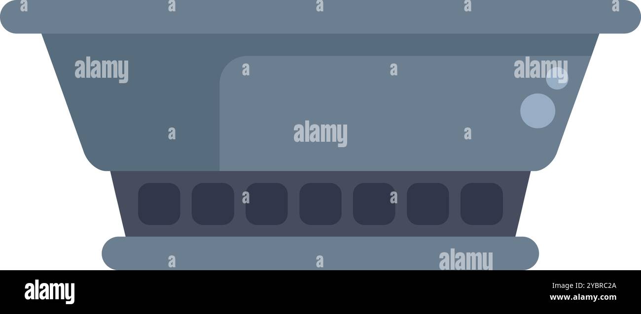 Smoke detector mounted on the ceiling, ensuring fire safety and ...