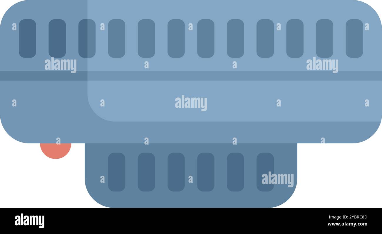 Modern air conditioner unit is cooling a home, providing relief from the heat Stock Vector Image ...