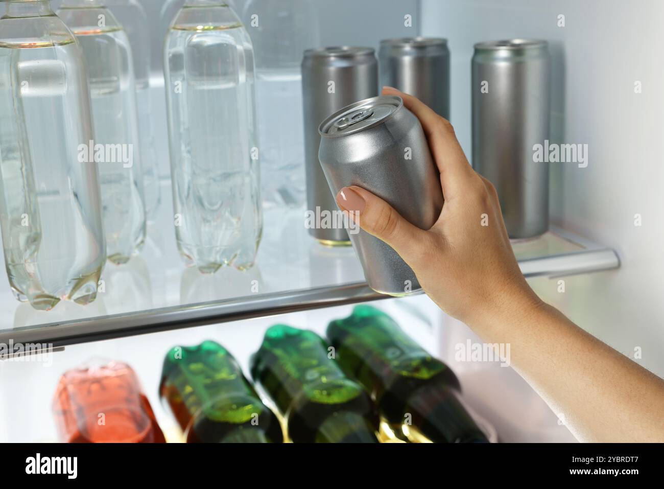 Beer woman fridge hi-res stock photography and images - Alamy