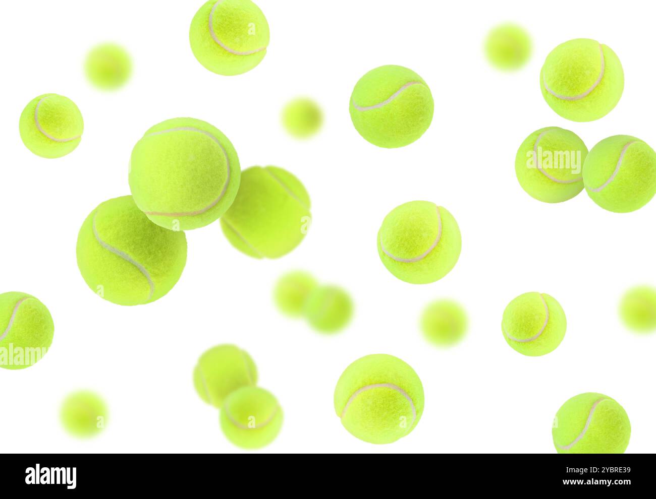 Many bright tennis balls hi-res stock photography and images - Alamy