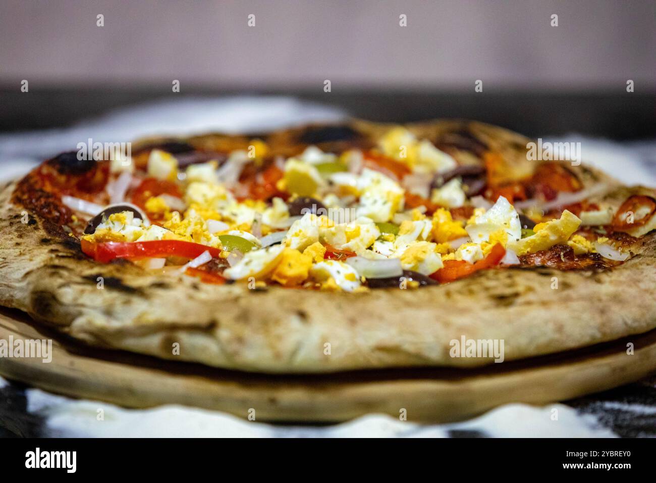 Authentic Portuguese pizza prepared with classic ingredients. Vera ...