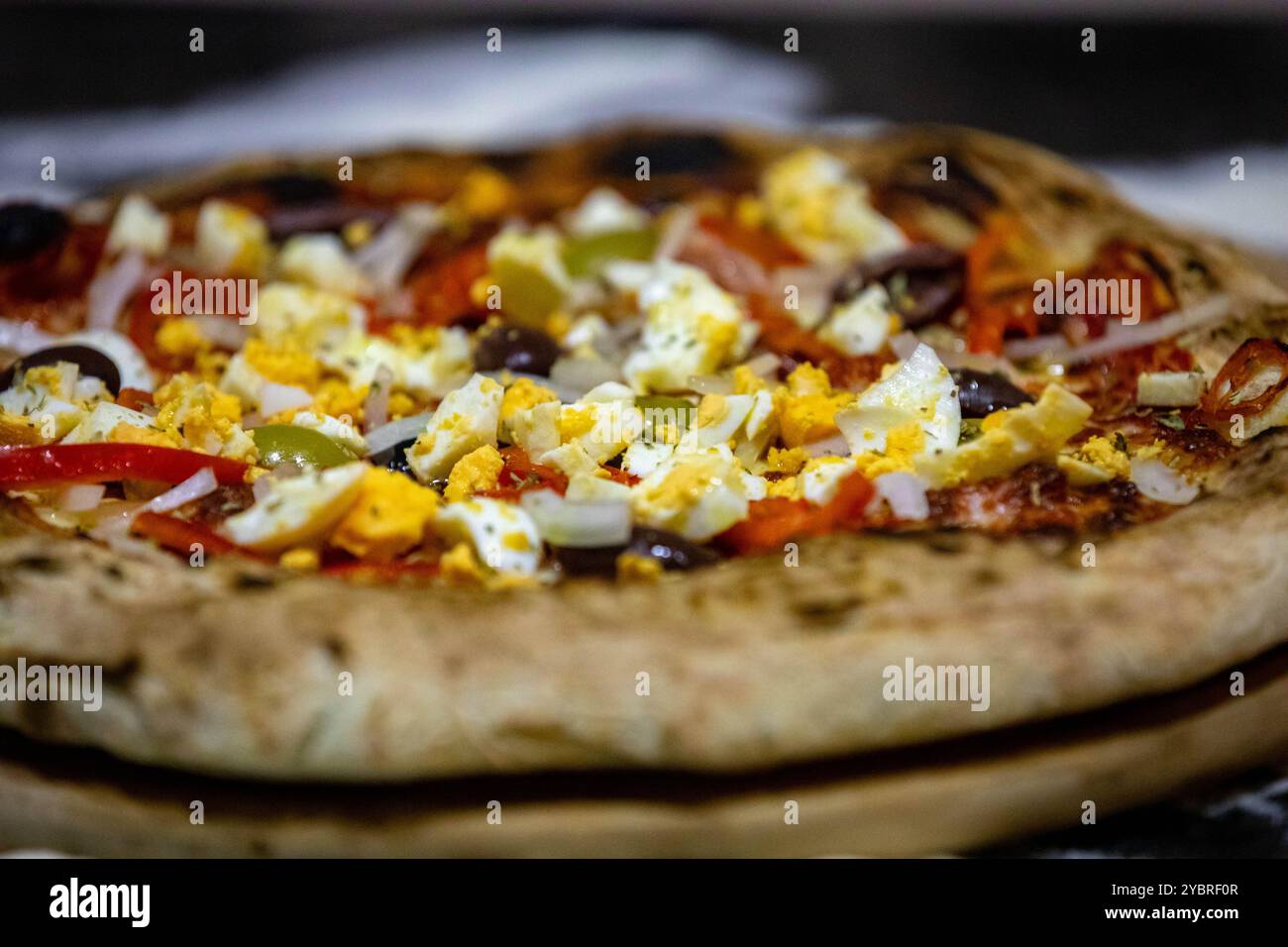 Authentic Portuguese pizza prepared with classic ingredients. Vera ...