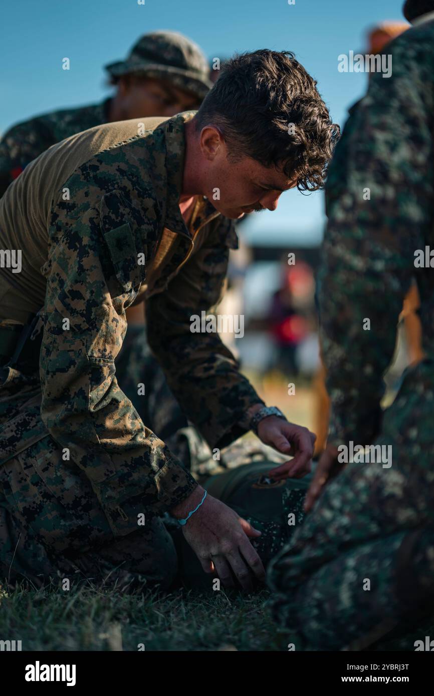 U.S. Navy Hospital Corpsman 1st Class David Doyle, a preventative ...