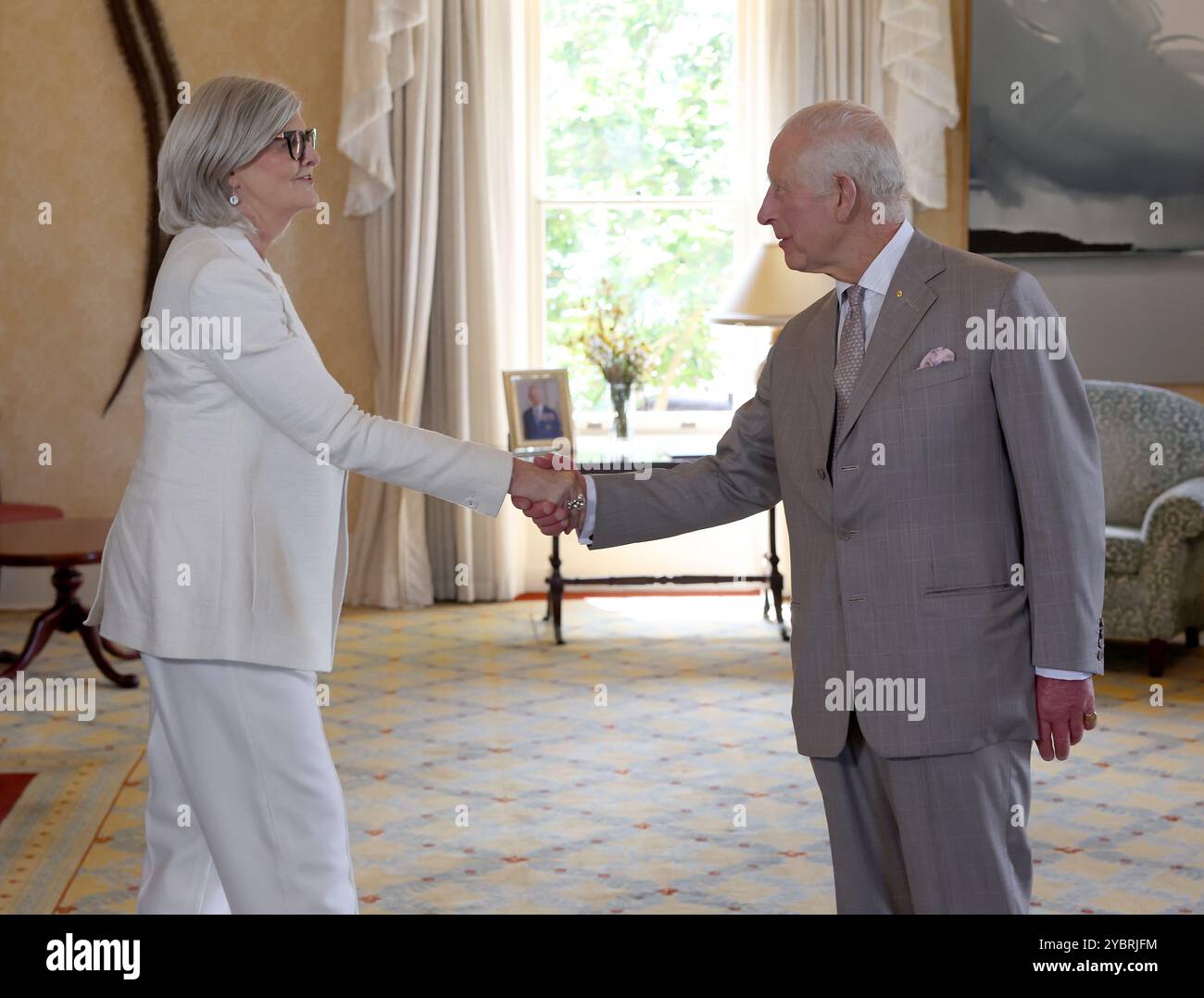 King Charles III receives Sam Mostyn, Governor-General of Australia ...