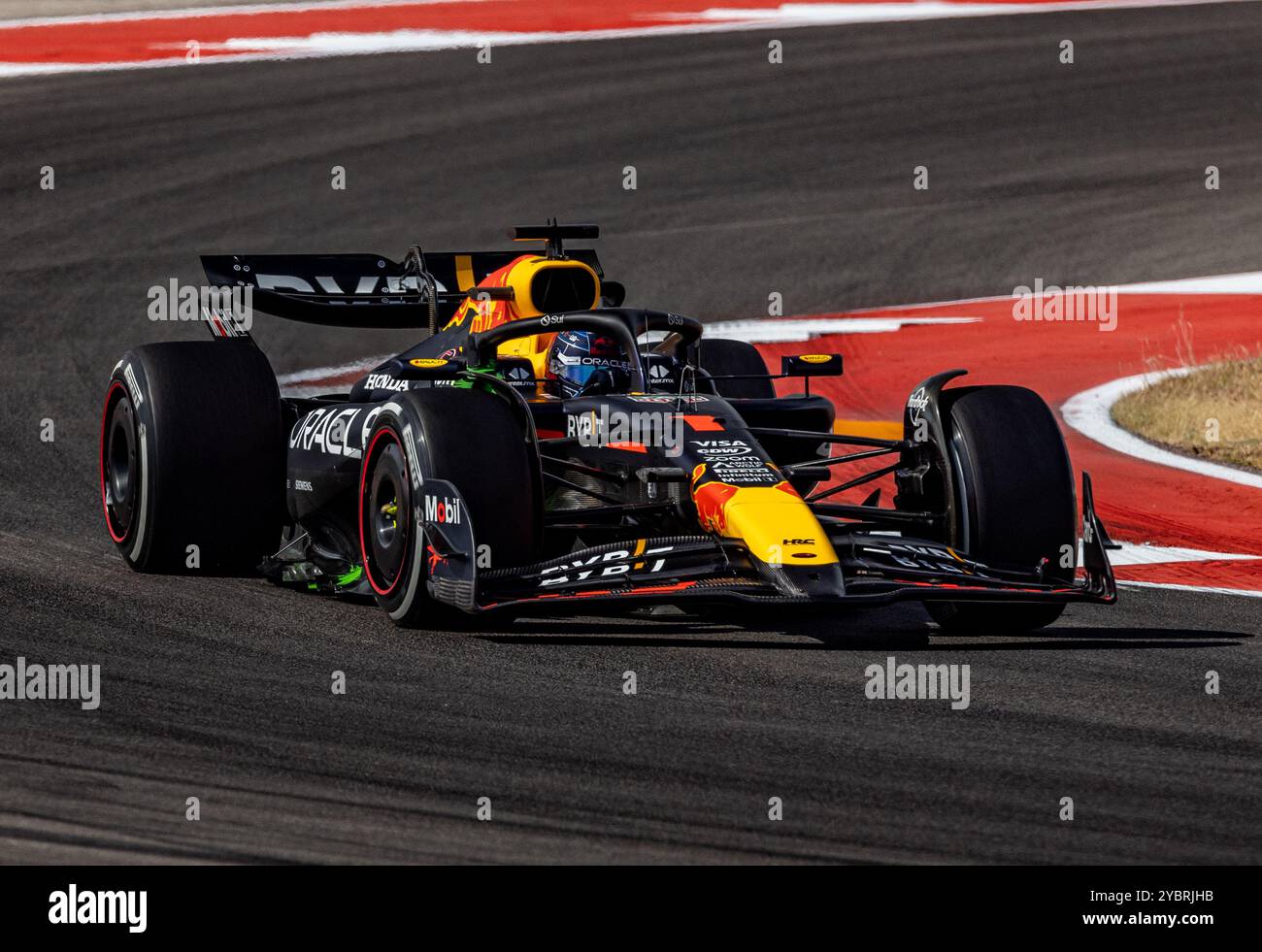 Austin, Texas - October 19th, 2024: Max Verstappen, driver of the #1 ...