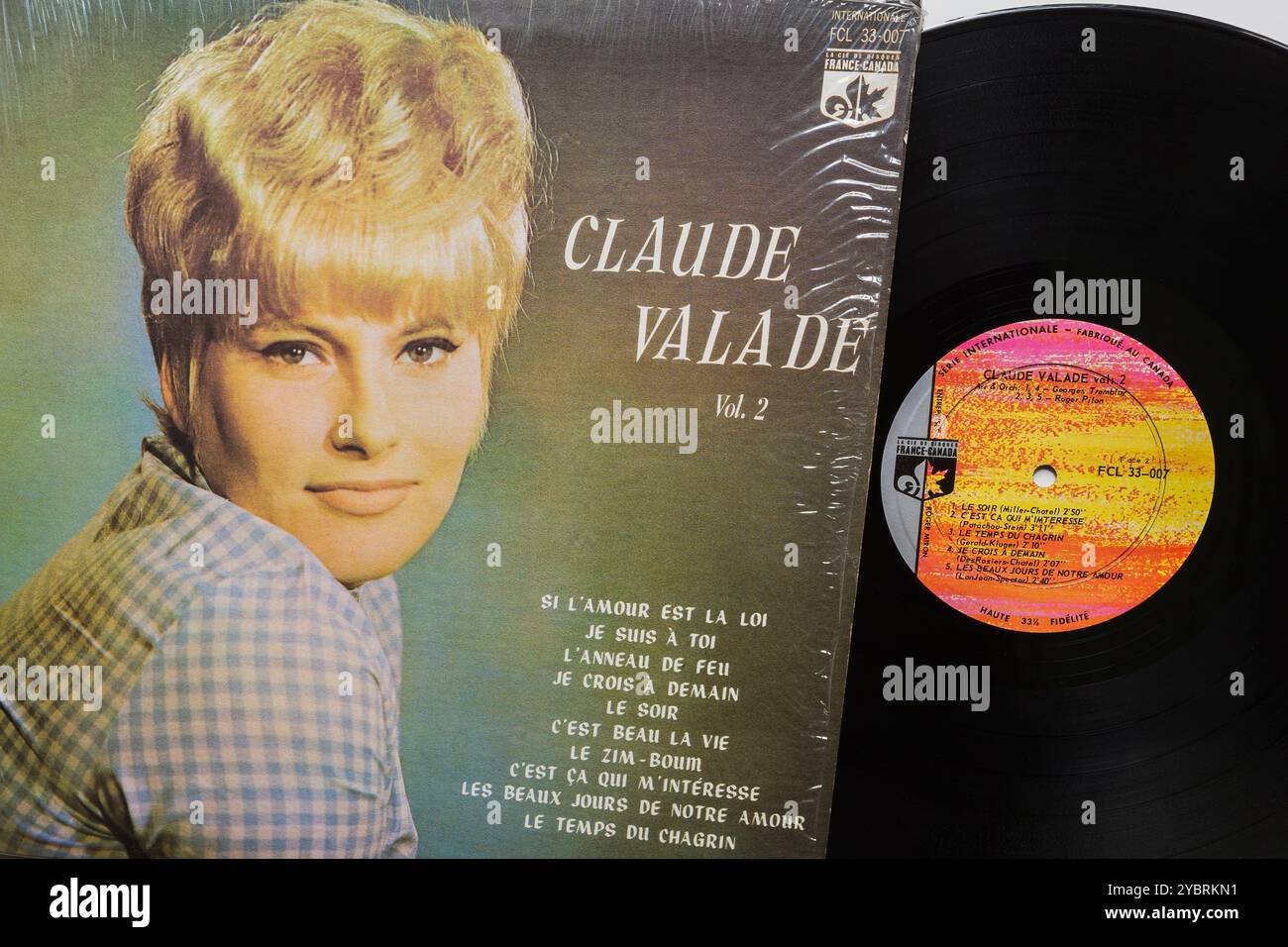 Claude Valade Vol.2 33 1/3 rpm long play record album cover and vinyl ...