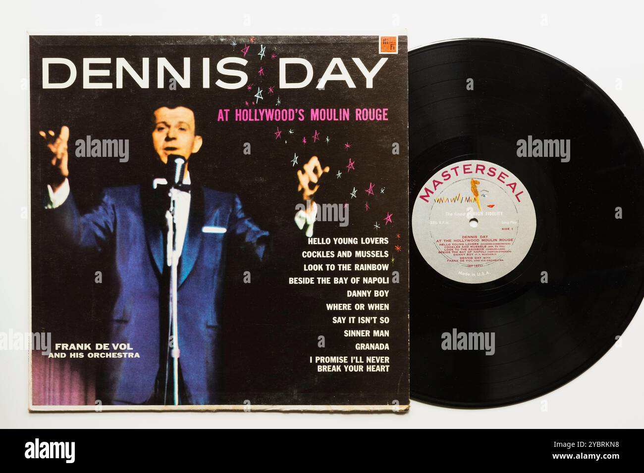Dennis Day At Hollywood's Moulin Rouge 33 1/3 rpm long play record album cover and vinyl ...