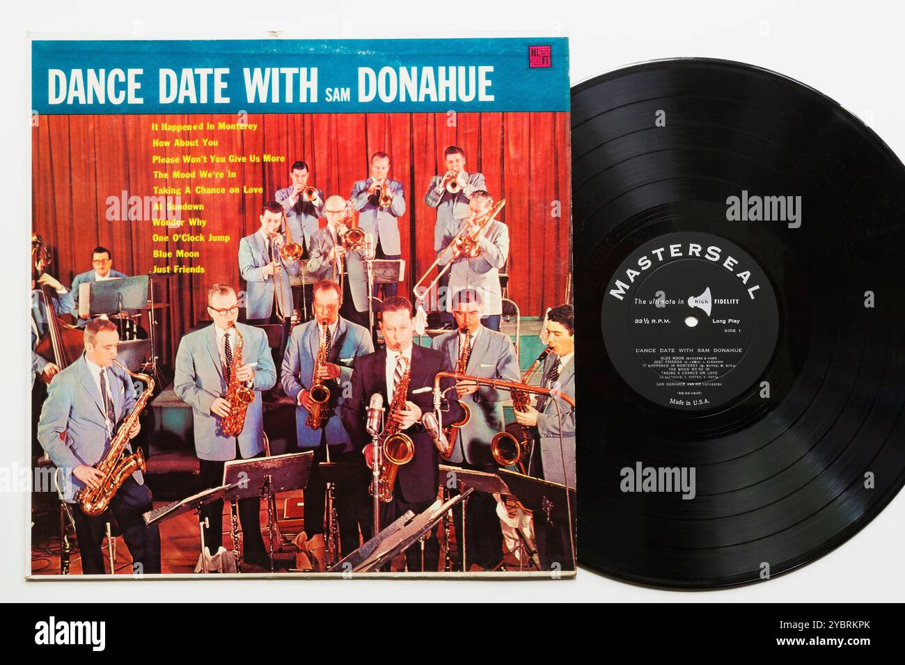 Dance Date with Sam Donahue 33 1/3 rpm long play record album cover and ...