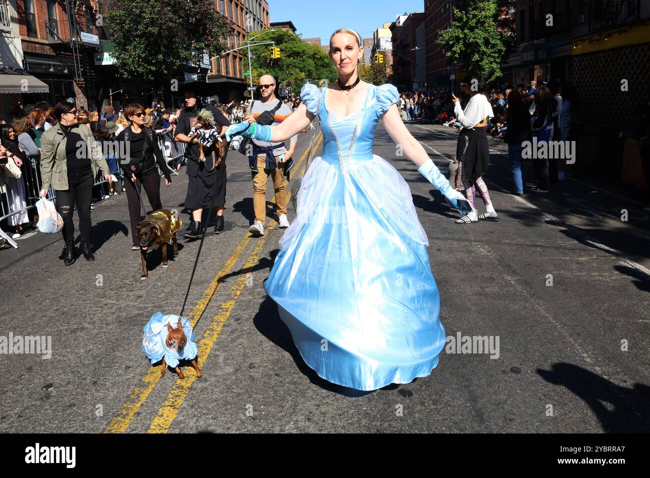 A dog and owner as dressed as fairy princesses for the 34th Annual ...