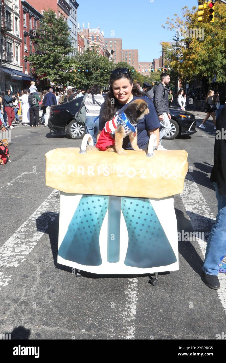 Dog in Olympian costume Tompkins Square Halloween Dog Parade 2024 held ...