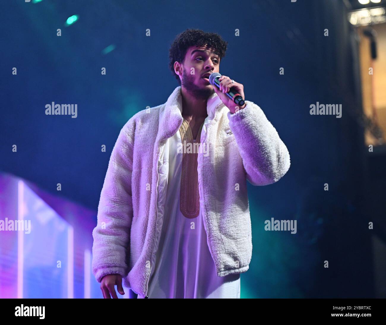LONDON, ENGLAND: 19th October 2024: Amin Davis performs at the Global ...