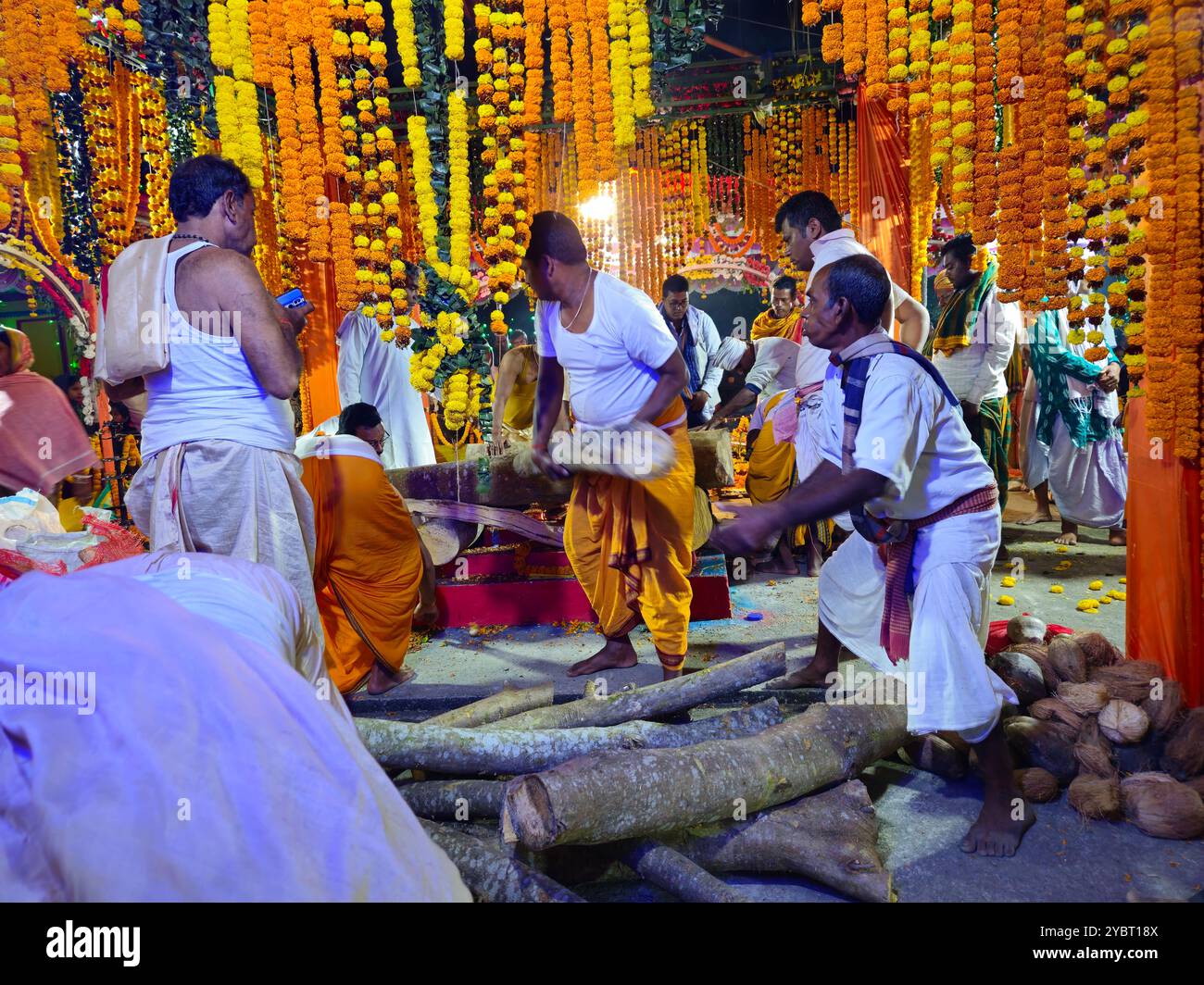 Bhadrak, Odisha, India, 17 Jan 2024: Vishwa Shanti Maha Yagya near ...