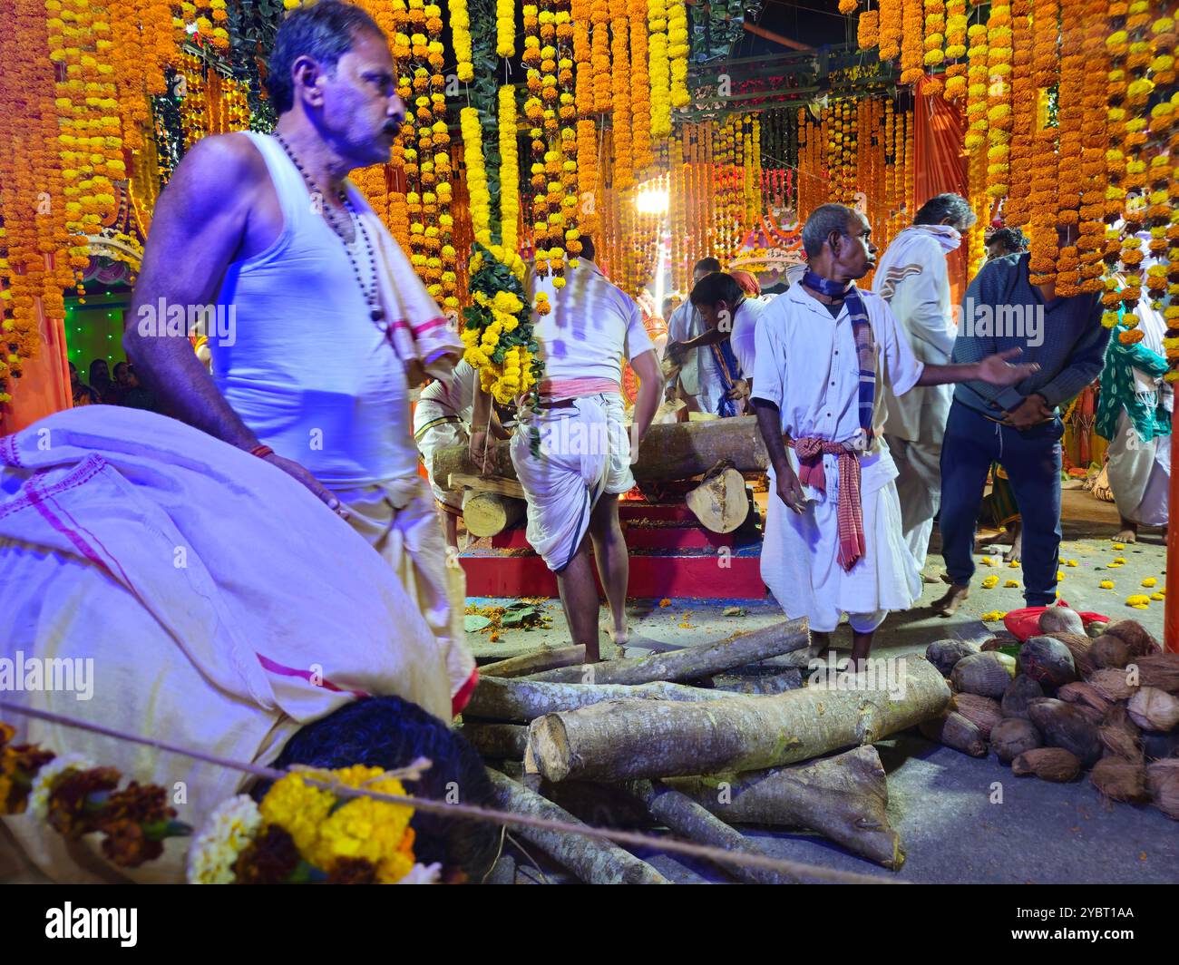 Bhadrak, Odisha, India, 17 Jan 2024: Vishwa Shanti Maha Yagya near ...