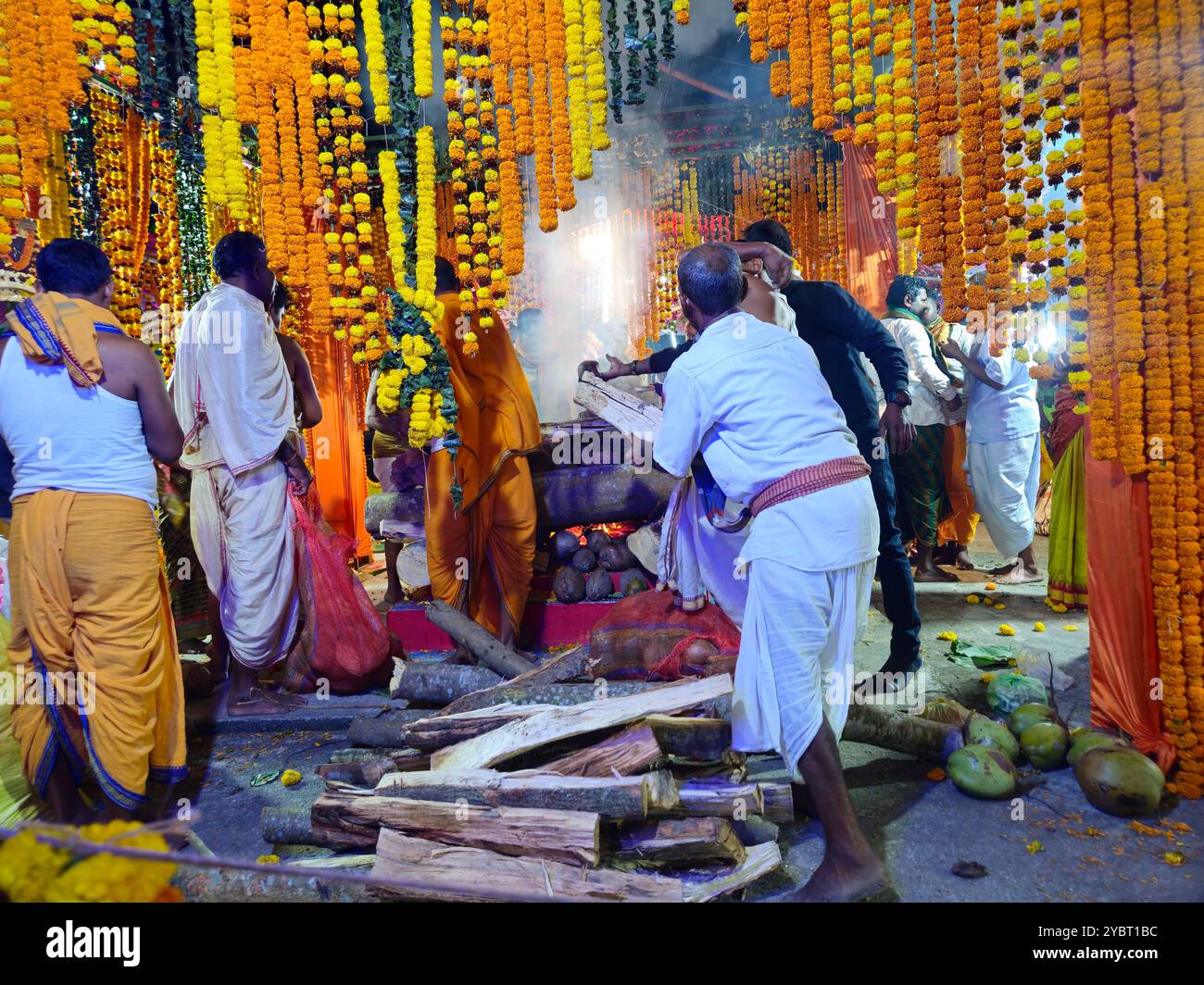 Bhadrak, Odisha, India, 17 Jan 2024: Vishwa Shanti Maha Yagya near ...
