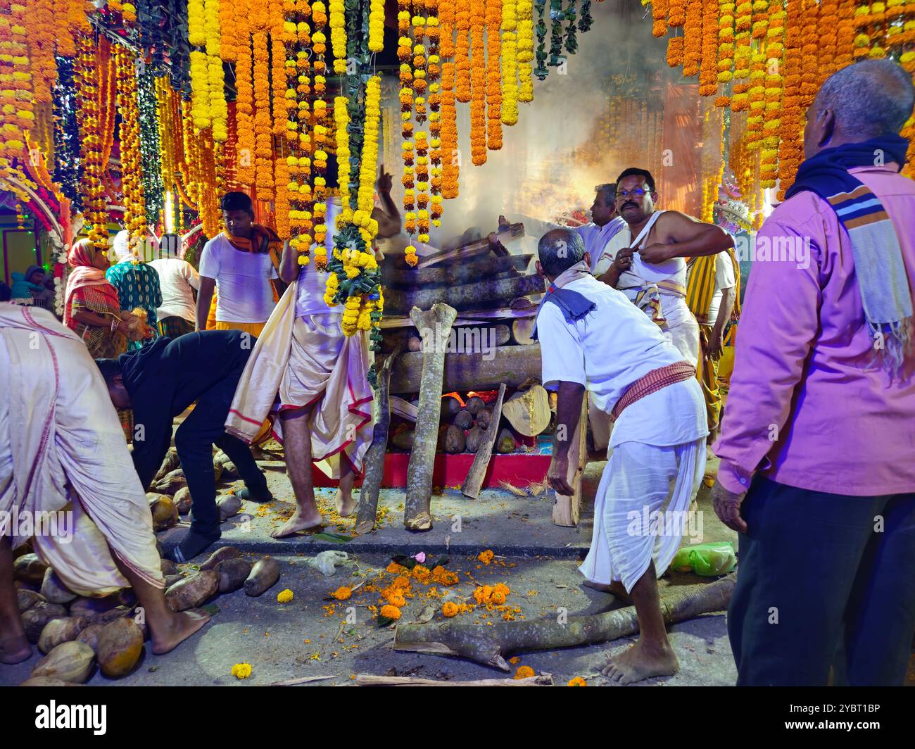 Bhadrak, Odisha, India, 17 Jan 2024: Vishwa Shanti Maha Yagya near ...