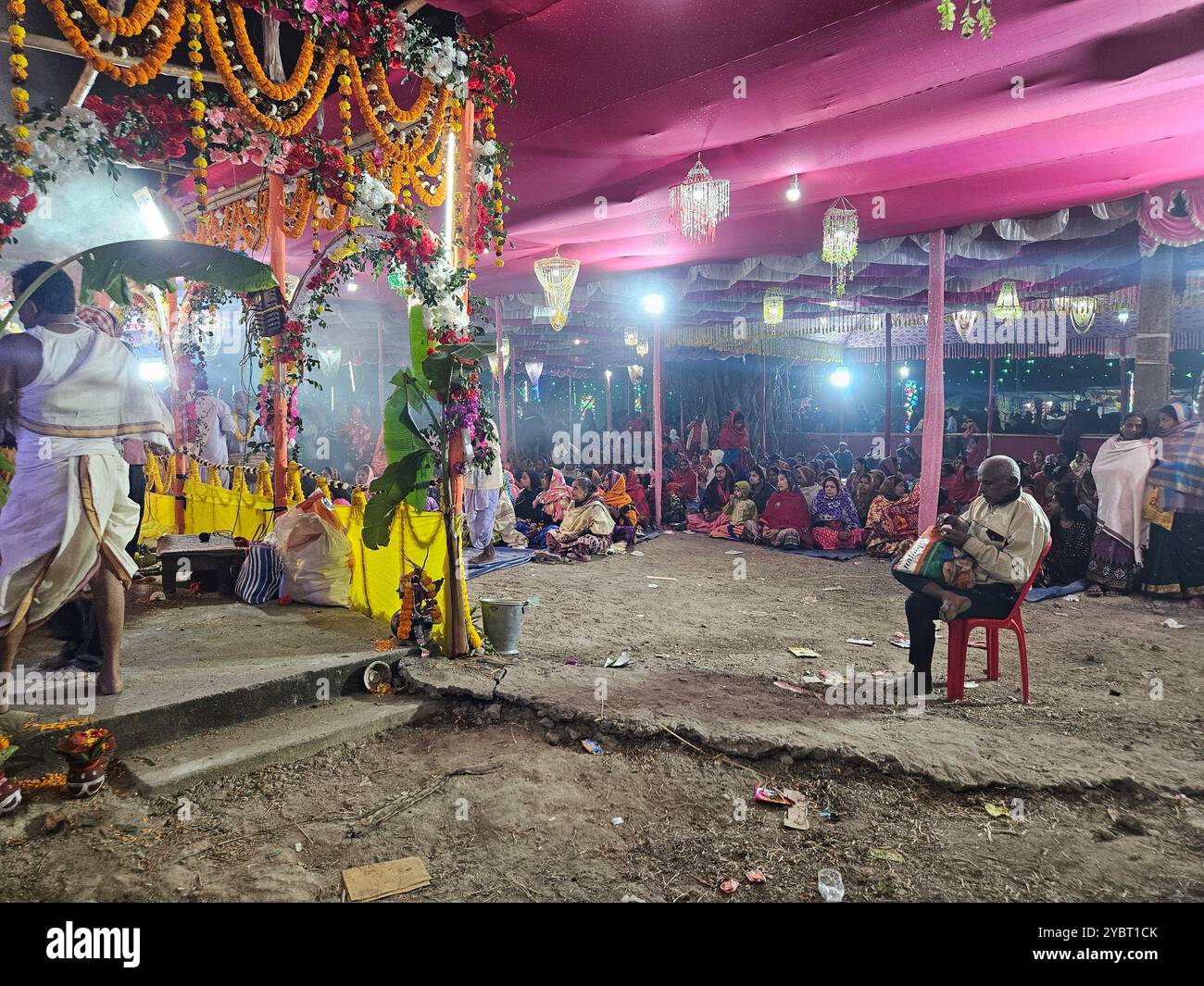 Bhadrak, Odisha, India, 17 Jan 2024: Vishwa Shanti Maha Yagya near ...