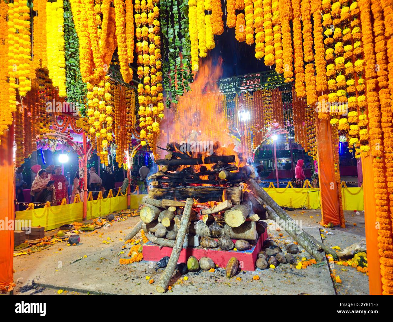 Bhadrak, Odisha, India, 17 Jan 2024: Vishwa Shanti Maha Yagya near ...