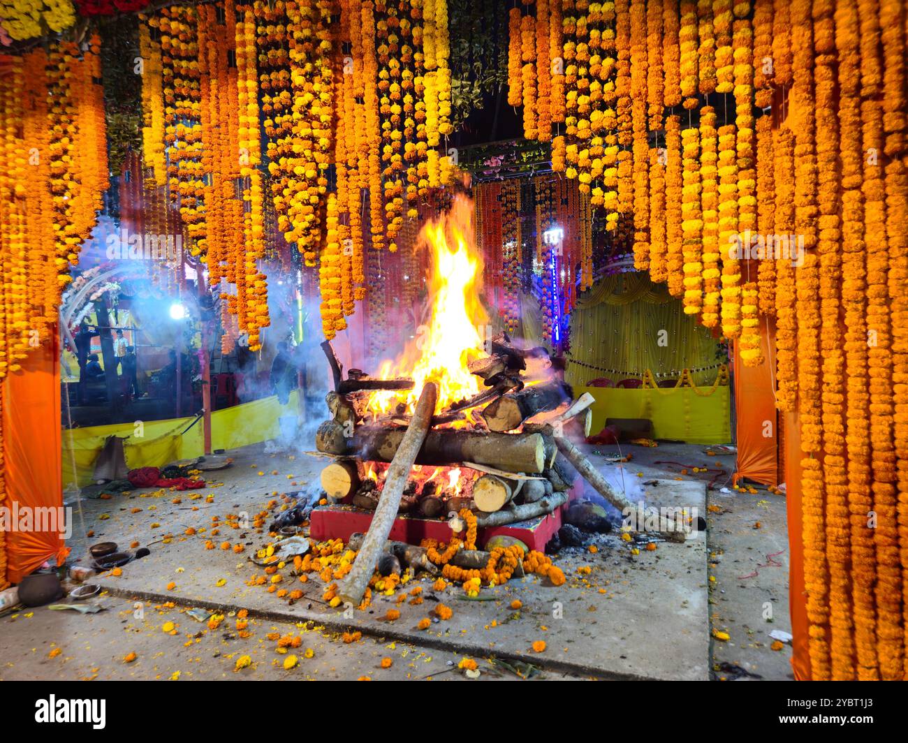 Bhadrak, Odisha, India, 17 Jan 2024: Vishwa Shanti Maha Yagya near ...