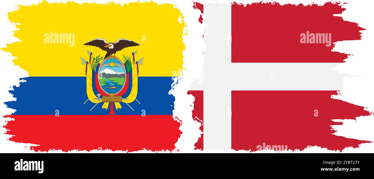 Denmark ecuador flag Stock Vector Images - Alamy