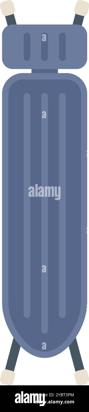 Inflatable swimming pool float mattress top view, isolated on white ...