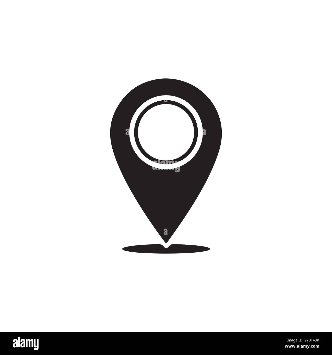 Global trip location icon Black and White Stock Photos & Images - Alamy
