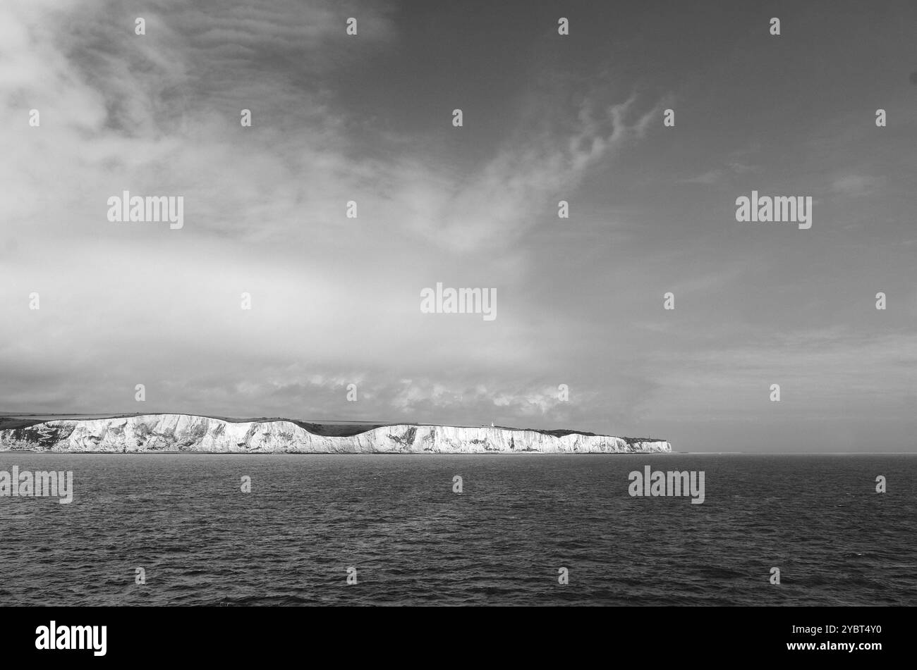 White Cliffs of Dover, seen from the car ferry, Dover, England, Great ...