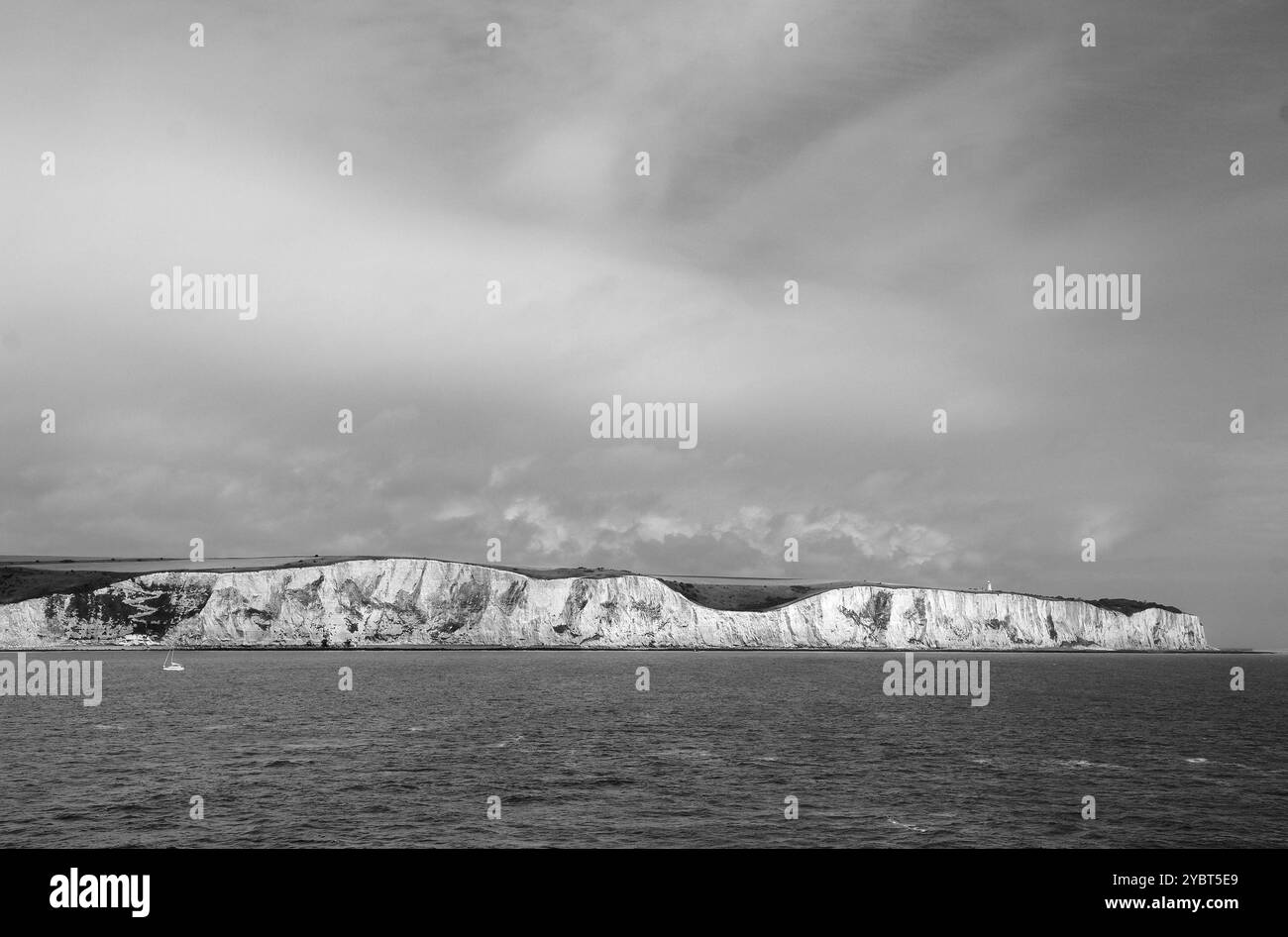 White Cliffs of Dover, seen from the car ferry, Dover, England, Great ...