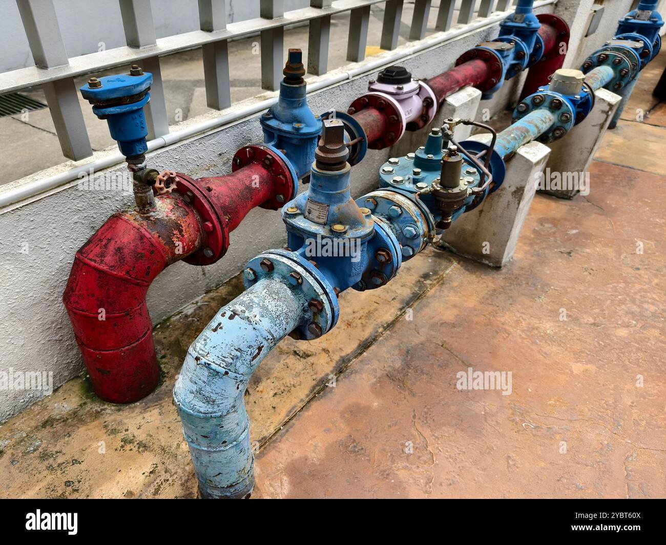 A collection of pipes is interconnected with each other Stock Photo - Alamy