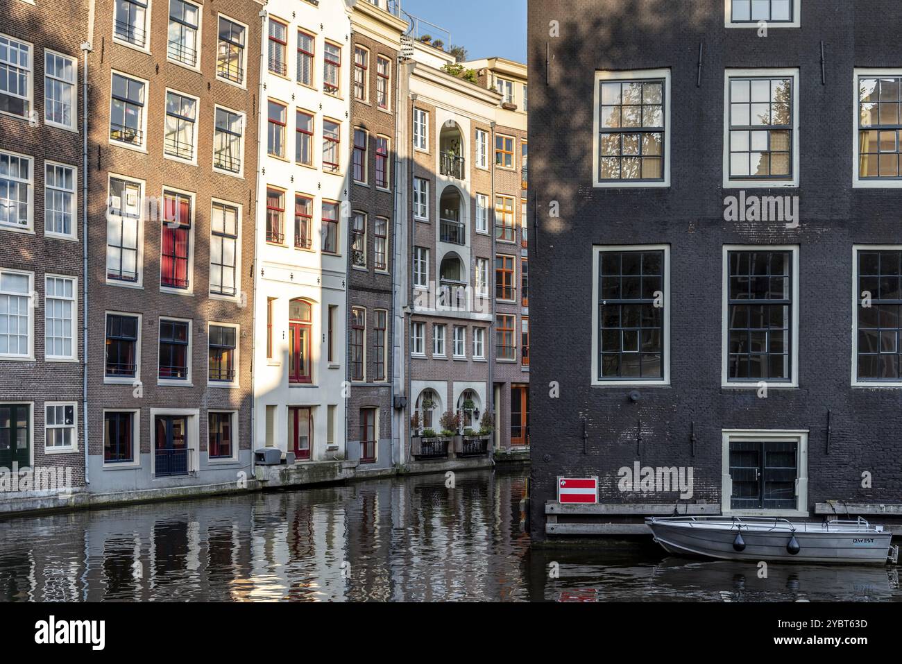 Amsterdam, Netherlands, May 5, 2022: Typical Amsterdam houses in Red ...
