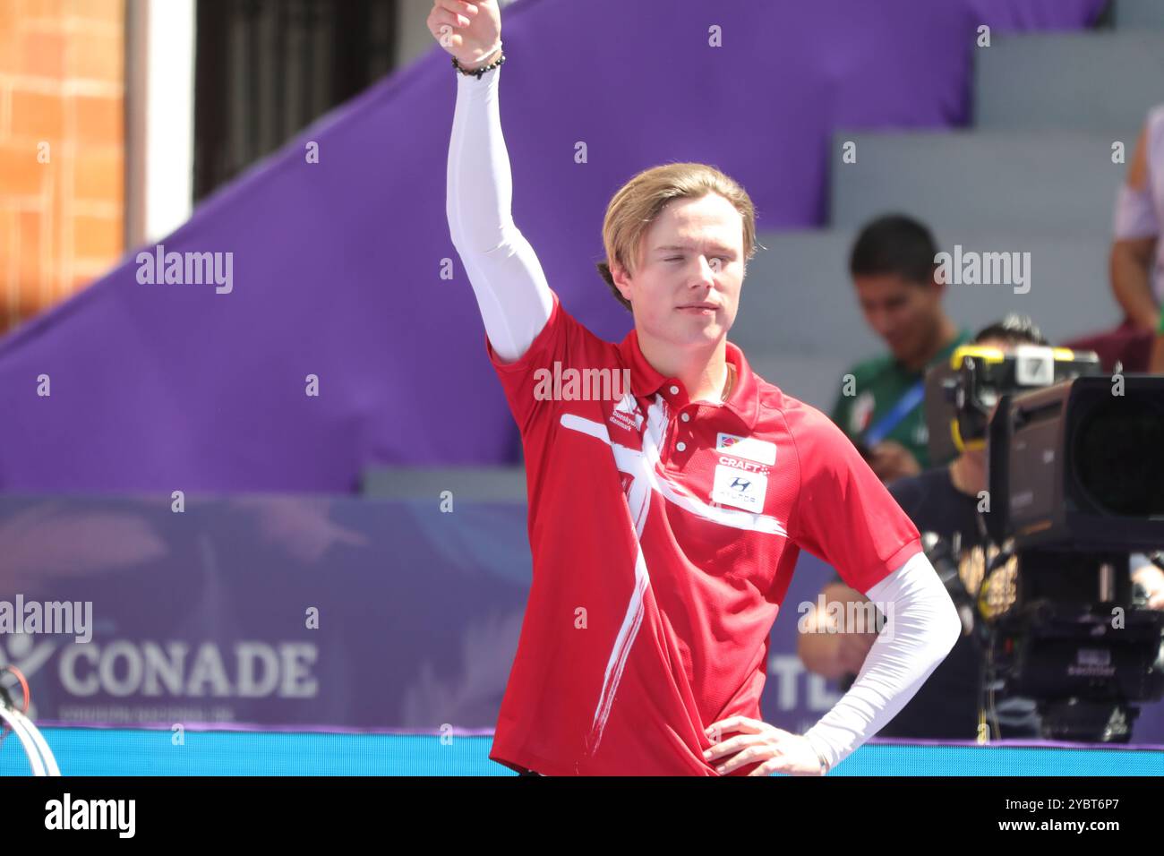 Tlaxcala, Mexico. 19th Oct, 2024. Mathias Fullerton of Denmark competes ...