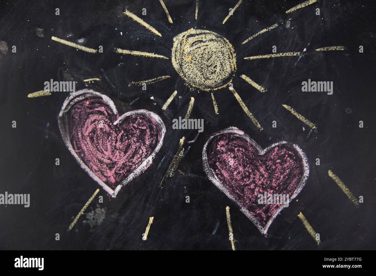 Graphical representation of icons representing the love relationship ...