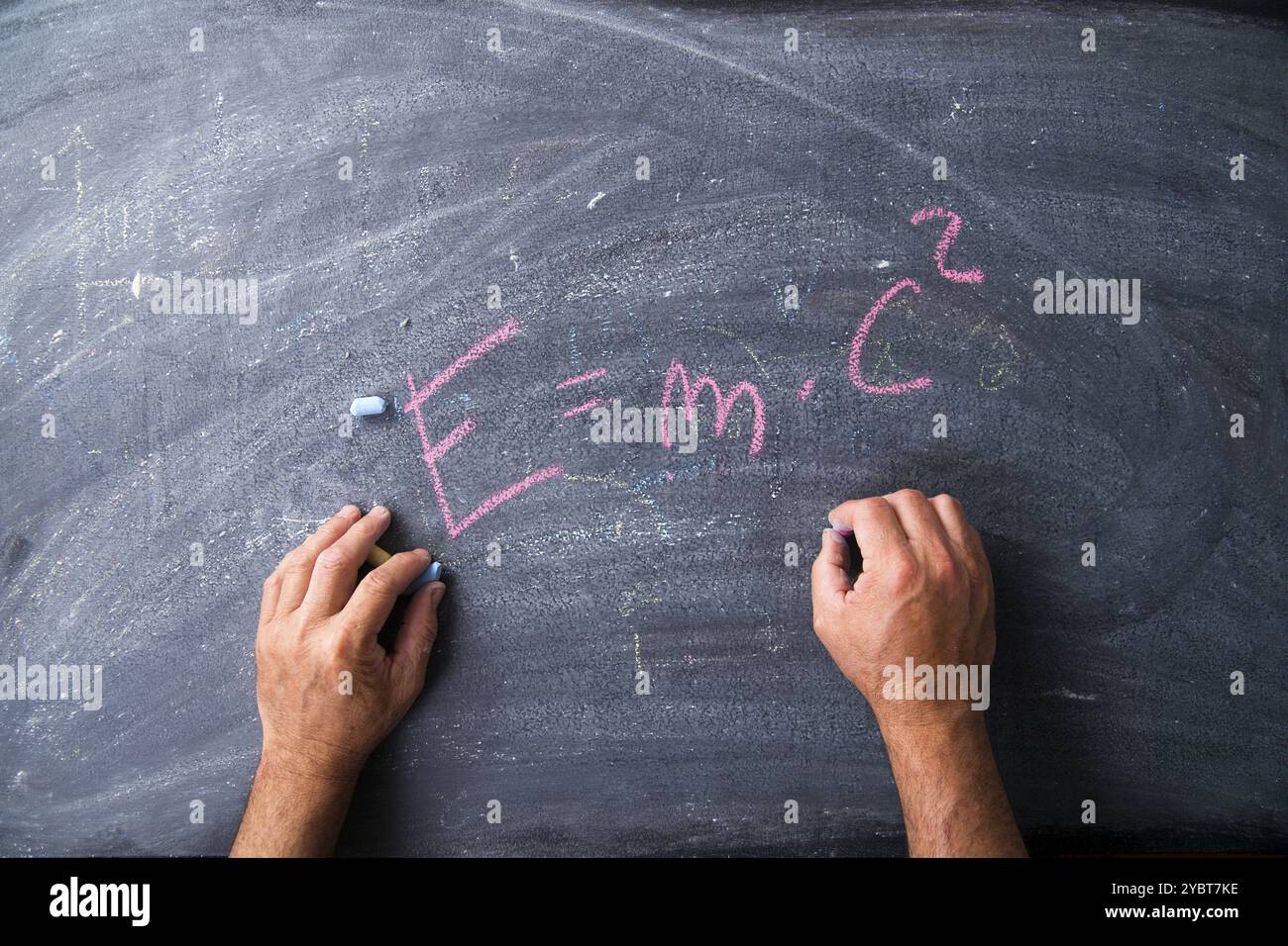 Einstein formula blackboard hi-res stock photography and images - Alamy