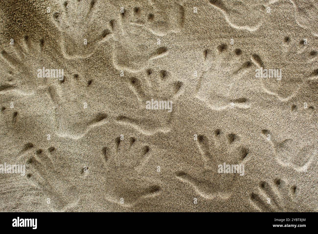 Handprints in sand hi-res stock photography and images - Alamy
