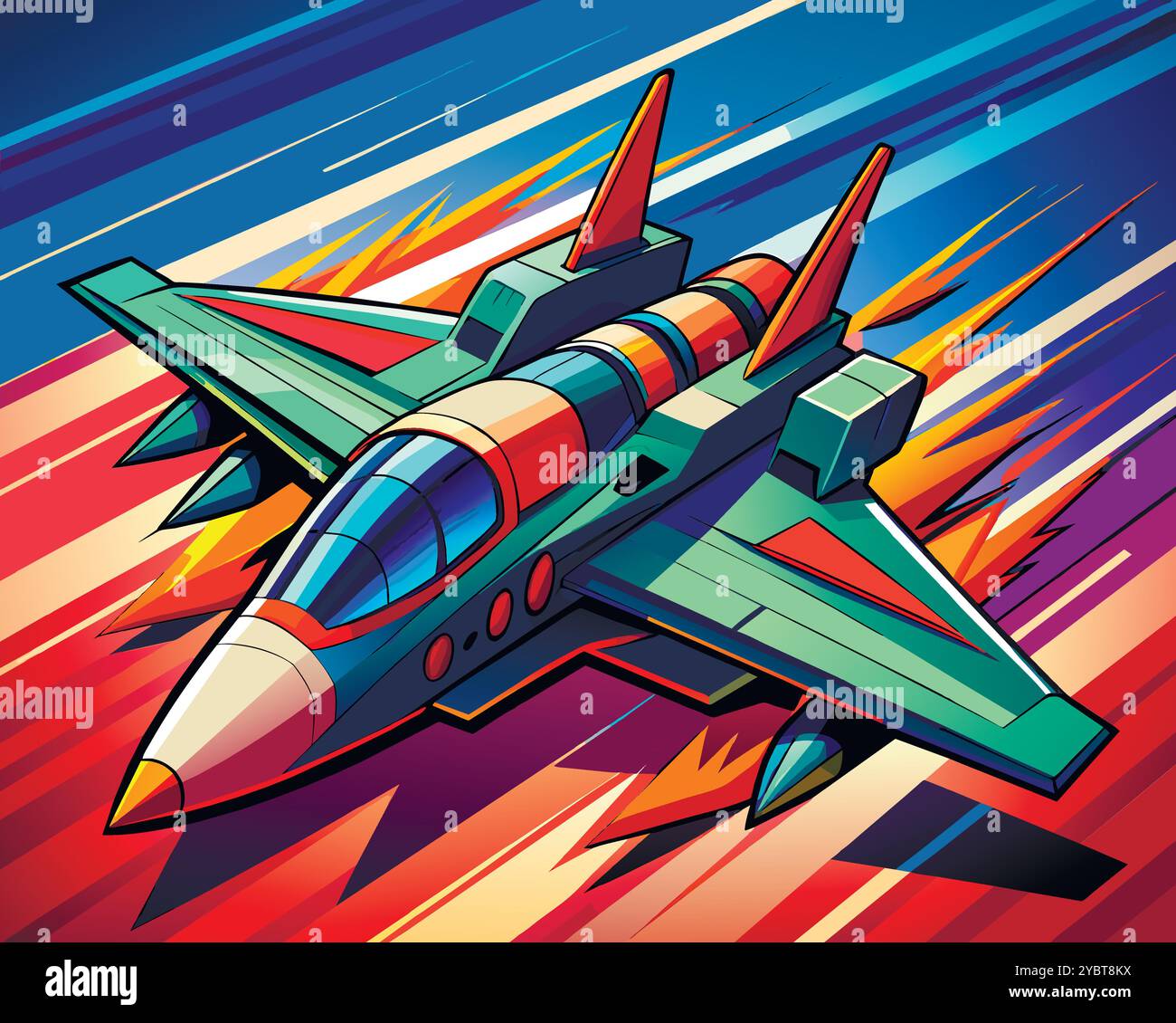 F16 plane Stock Vector Images - Alamy