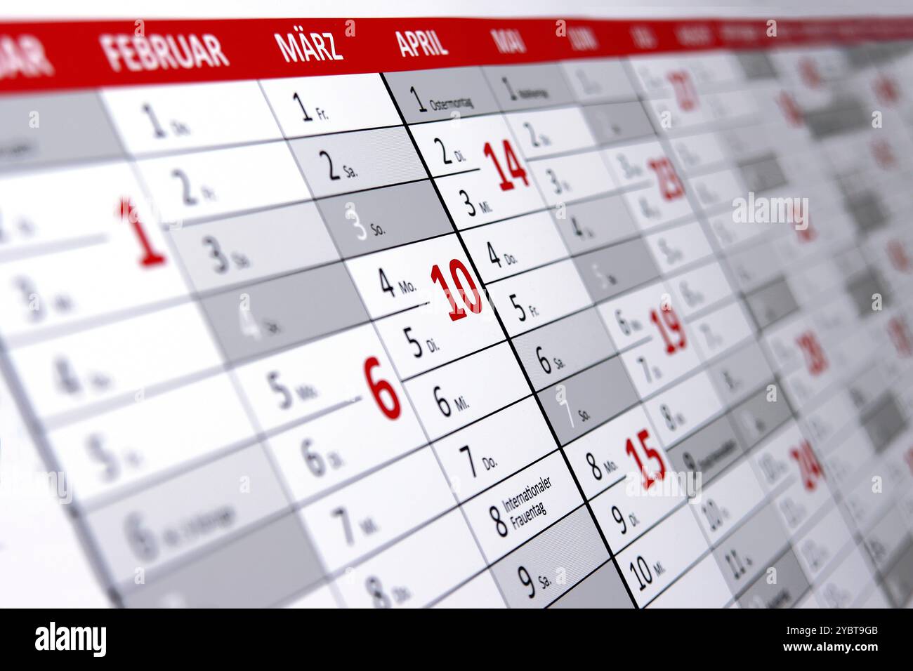 Annual calendars hi-res stock photography and images - Alamy