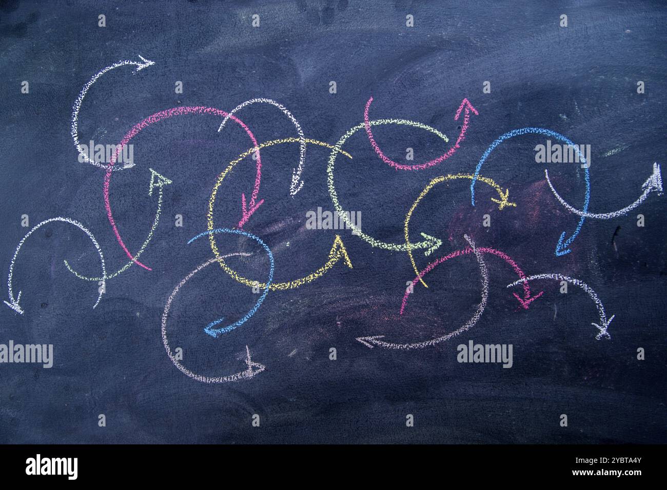 Icon on curved arrow hi-res stock photography and images - Alamy